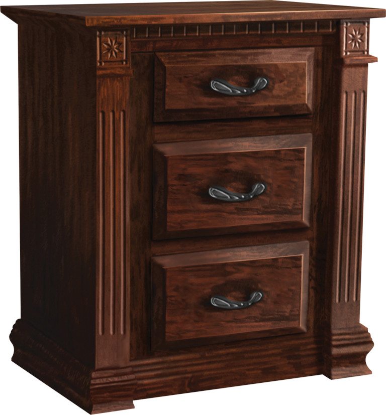 Lexington Three-Drawer Nightstand - Amish Originals Furniture Company