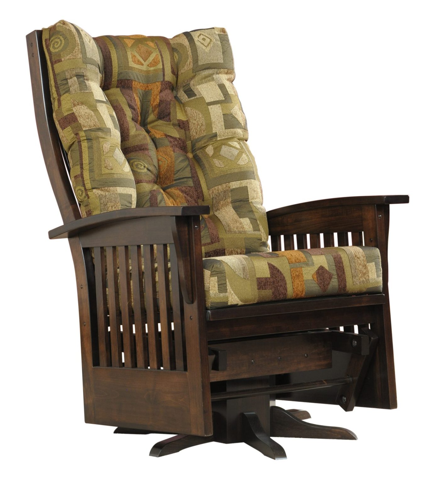 Mission Glider - Brown Maple - Amish Originals Furniture Company