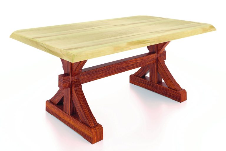 Barn Beam Trestle Table - Amish Originals Furniture Company