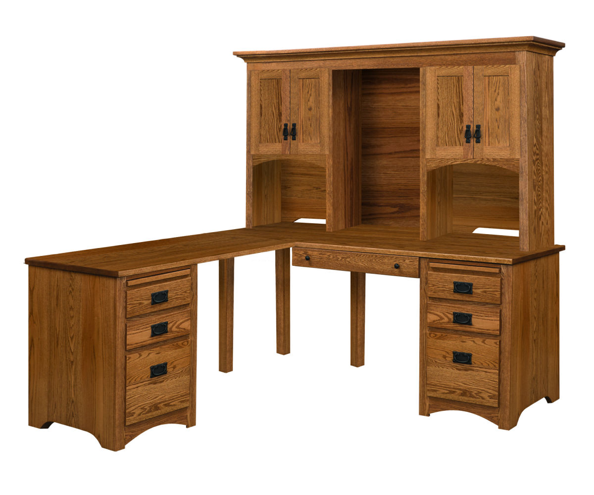 Mission Corner Desk - Amish Originals Furniture Company