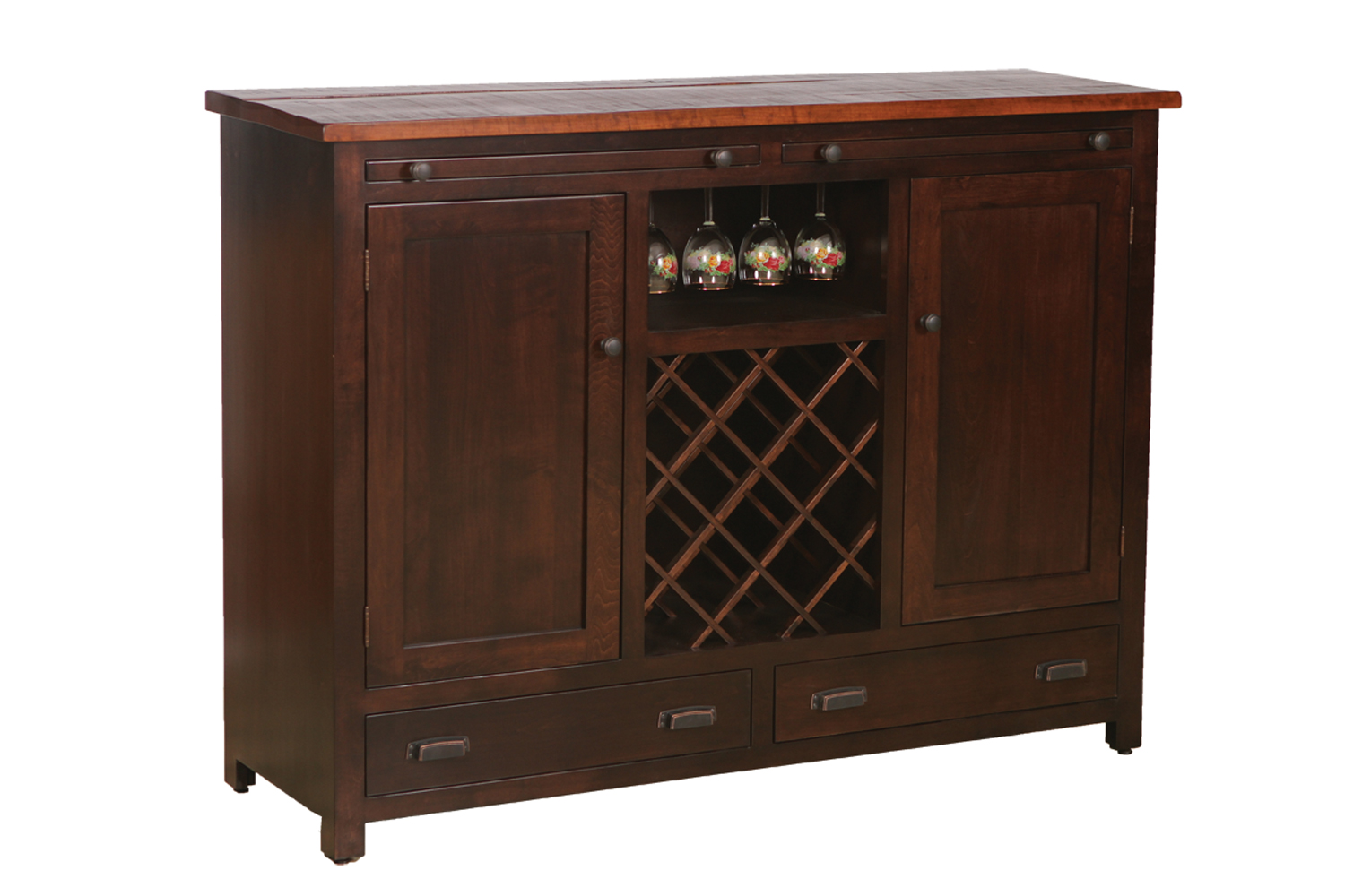 Settlers Wine Server - Amish Originals Furniture Company