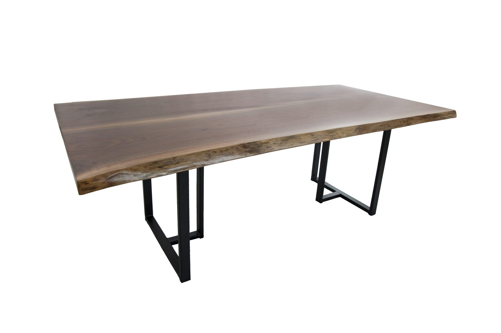 Live Edge Tube Base Table - Amish Originals Furniture Company