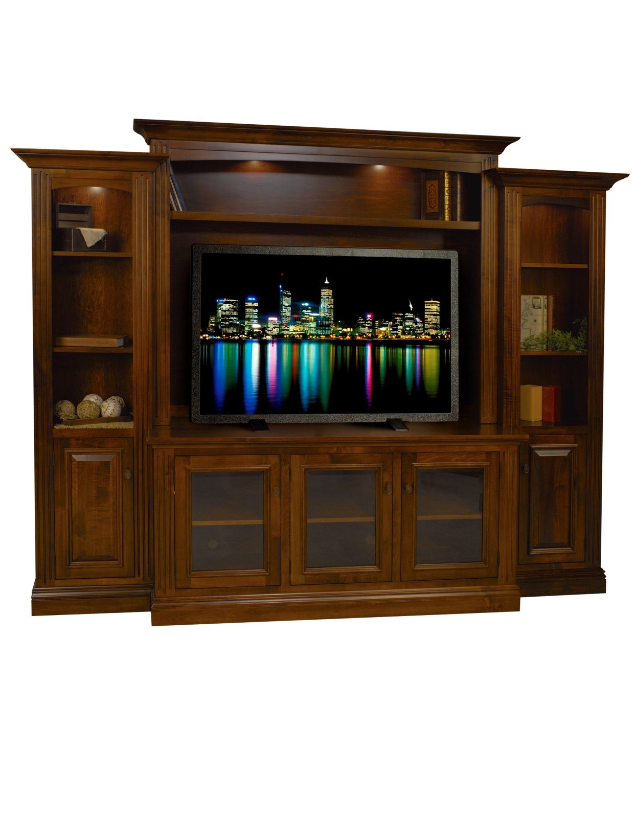 Berlin Plasma Wall Unit - Amish Originals Furniture Company