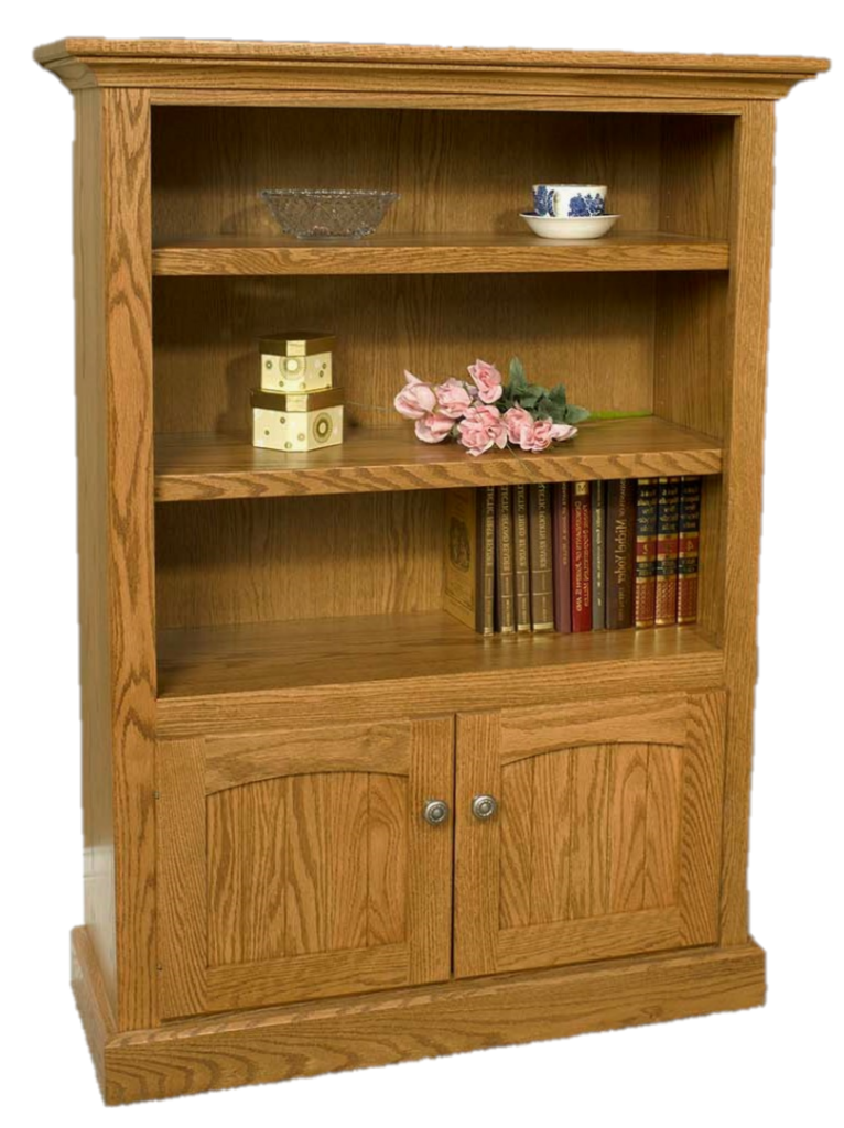Country Lane Bookcase With Bottom Doors - Amish Originals Furniture Company