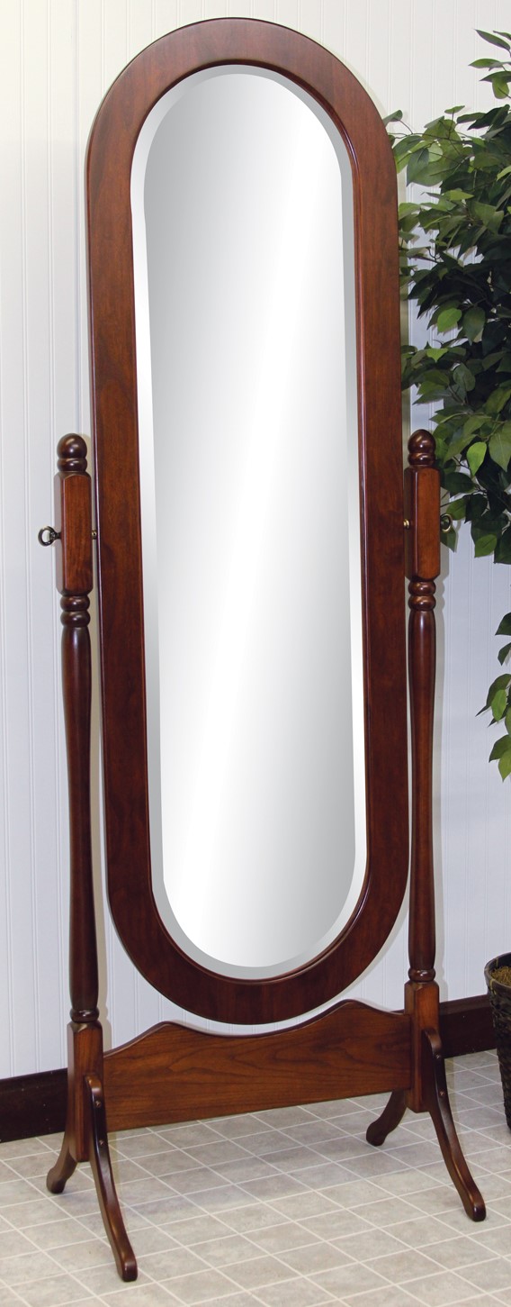 Lexington Oval Cheval Mirror - Amish Originals Furniture Company