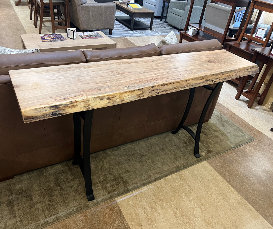 Wormy Maple 16x72 Sofa Table - $975 - Amish Originals Furniture Company
